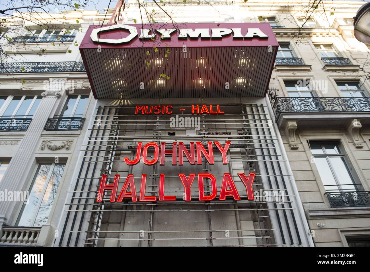 Illustration picture shows the Olympia Music Hall during a national ...