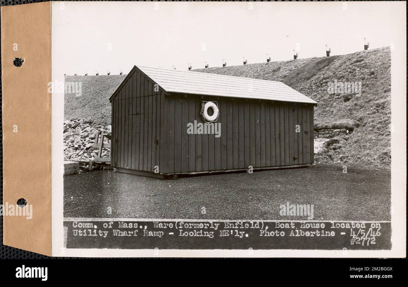 Commonwealth of Massachusetts, boathouse located on utility wharf ramp ...