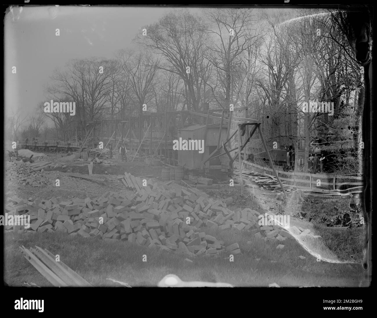 Commonwealth Ave. sewer and gravel train , Construction, Sewers Edgar ...