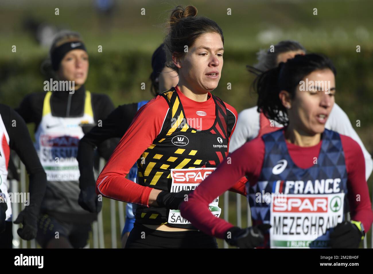 Belgian Hanna Vandenbussche pictured in action during the Senior Women ...