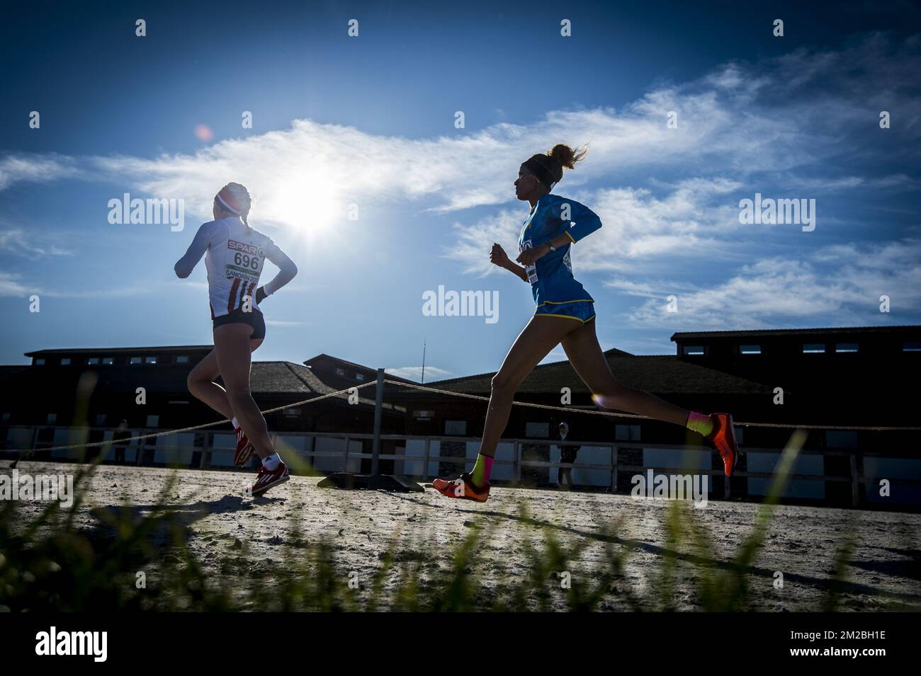 Illustration picture taken during the Senior Women Race at the European ...