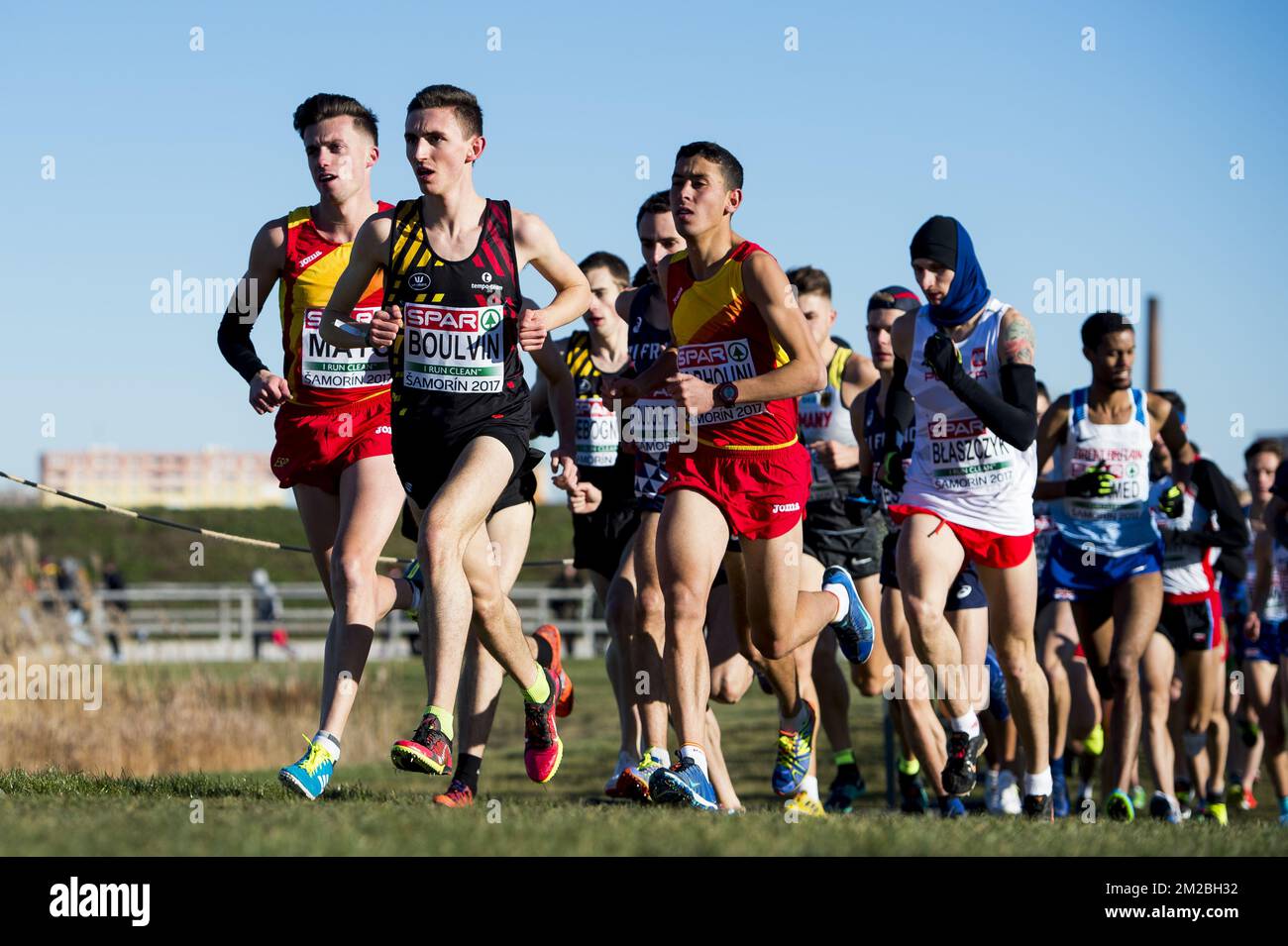 Belgian Dorian Boulvin pictured in action during the U23 Men's Race at ...