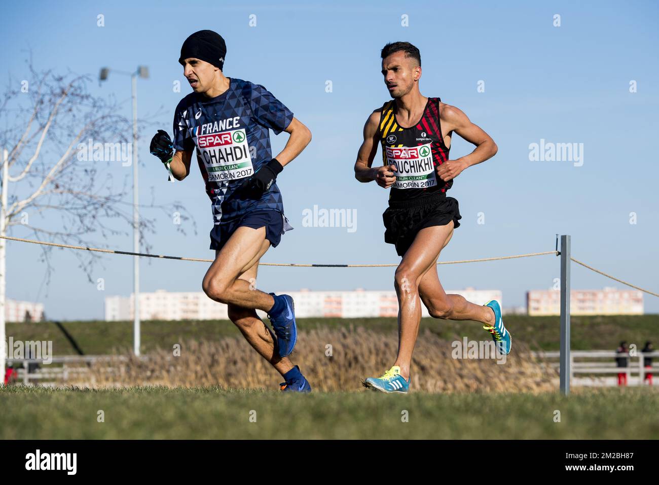 Belgian Soufiane Bouchikhi pictured in action during the Senior Men ...