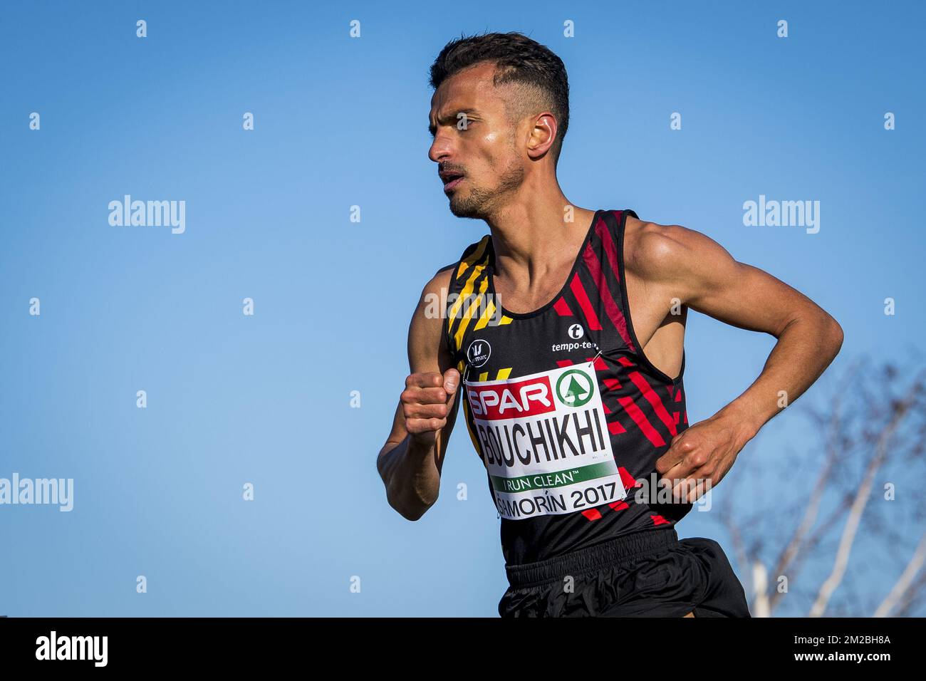 Belgian Soufiane Bouchikhi pictured in action during the Senior Men ...