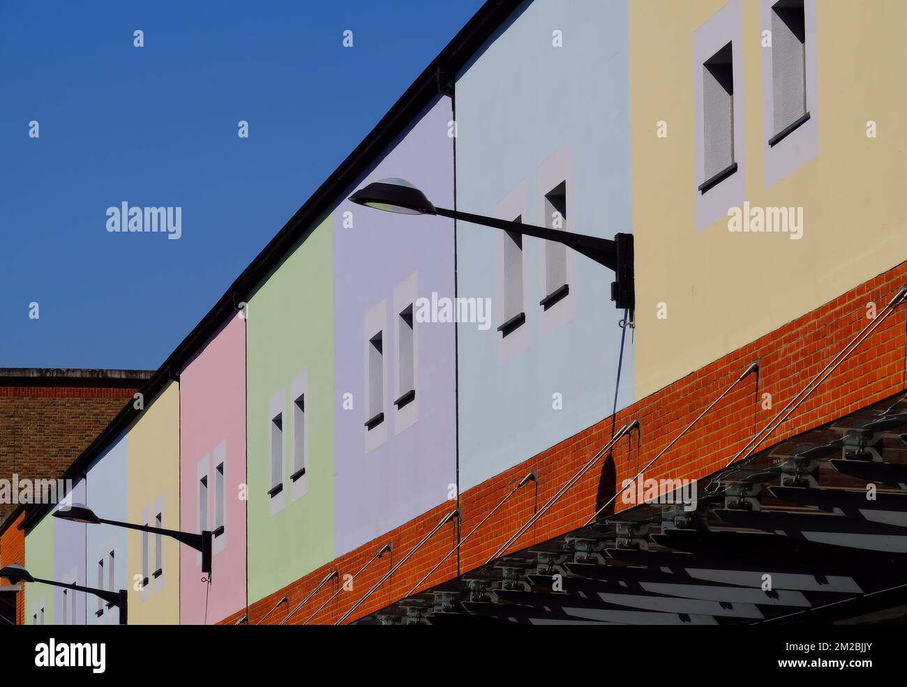 Maidstone: Colourful buildings and shops in Fremlin Walk shopping ...