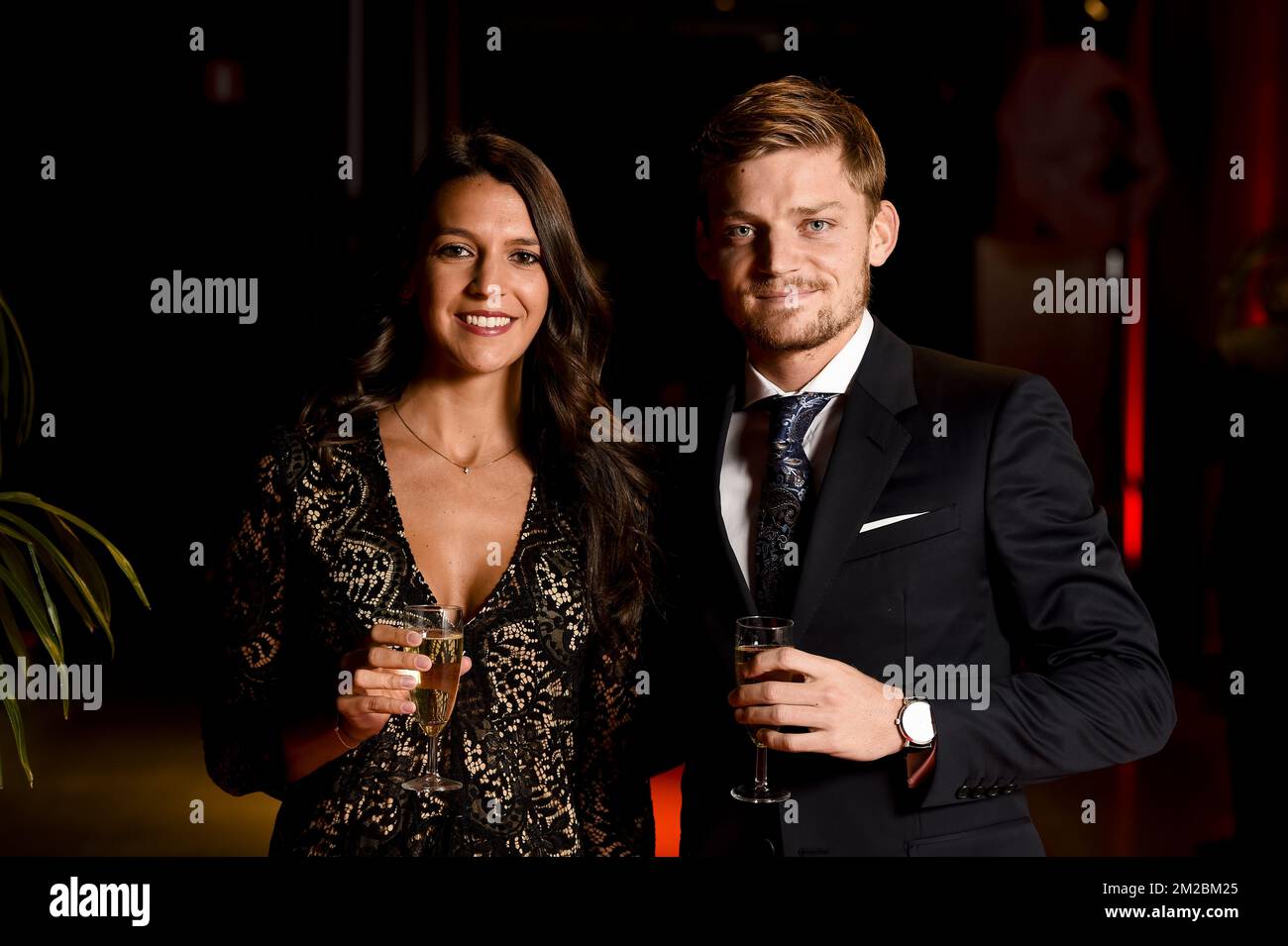 Tennis player David Goffin and Goffin's girlfriend, Stephanie pictured ...