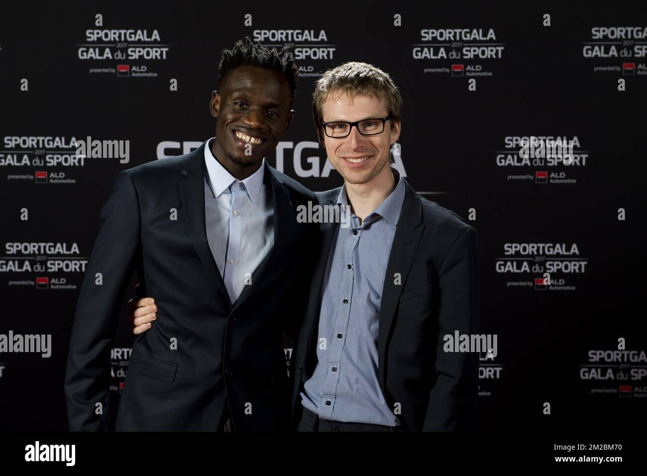 Belgian Isaac Kimeli and Tim Moriau pictured during the gala evening ...