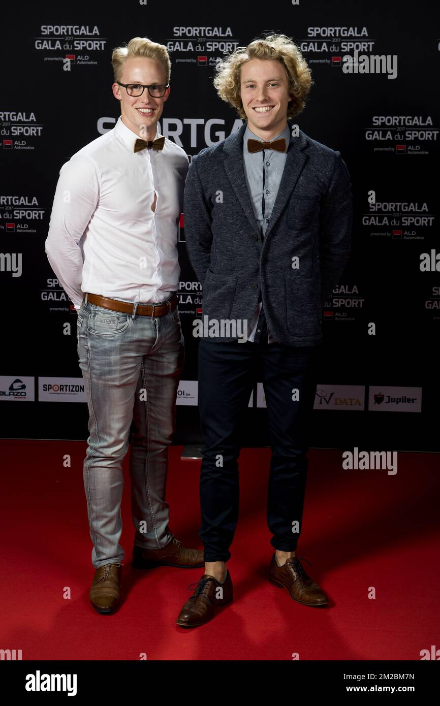 Arne Broeders and Belgian Ben Broeders pictured during the gala evening ...