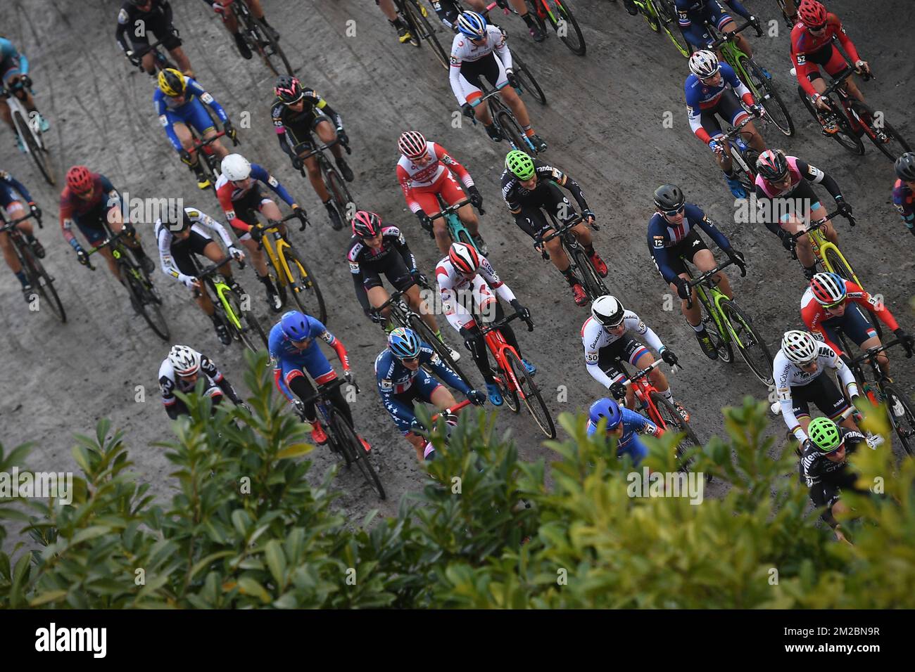 Illustration picture taken during the women elite race of the World Cup ...