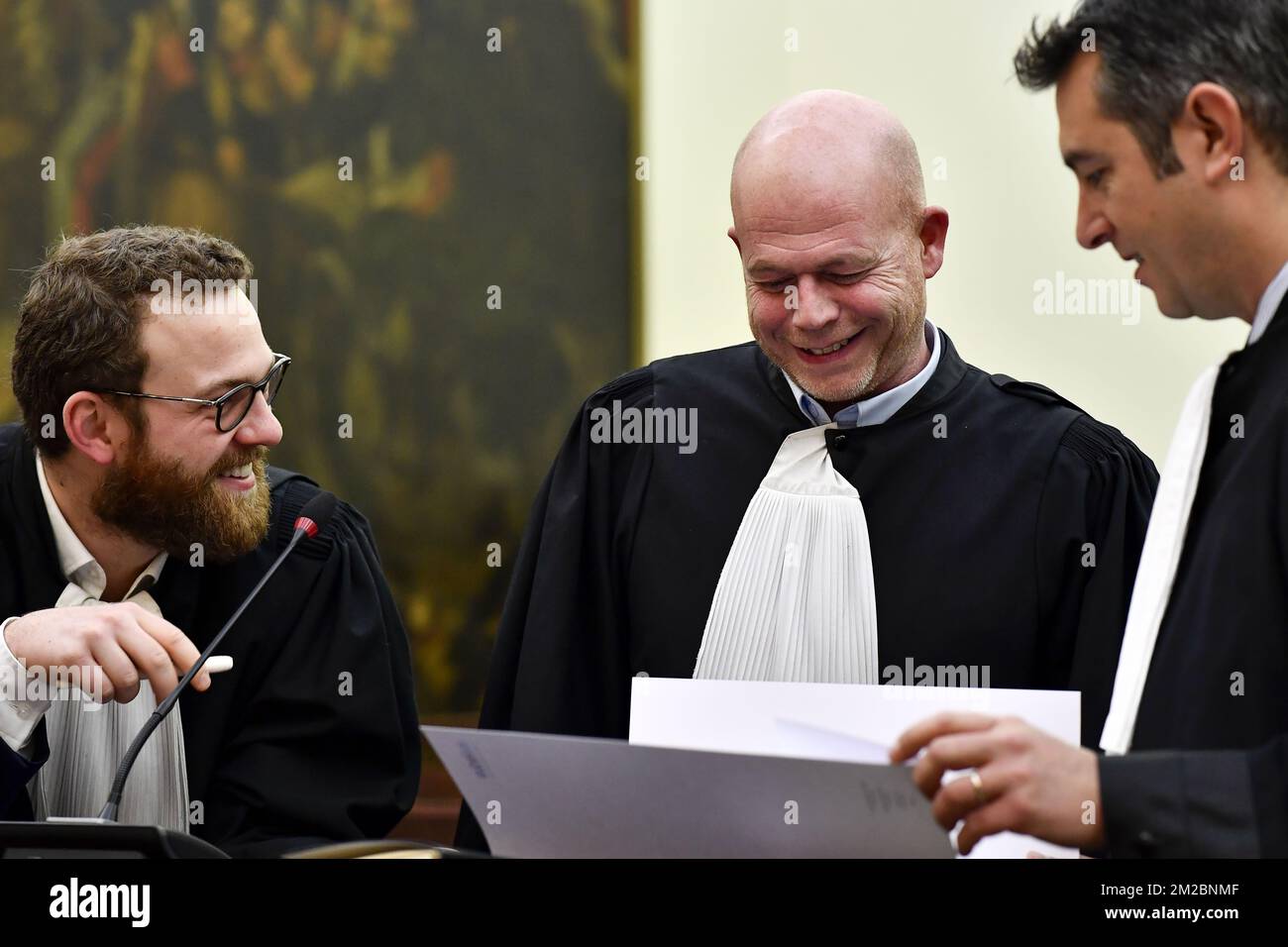 Lawyer Romain Delcoigne, Lawyer Sven Mary and Lawyer Tom Bauwens ...