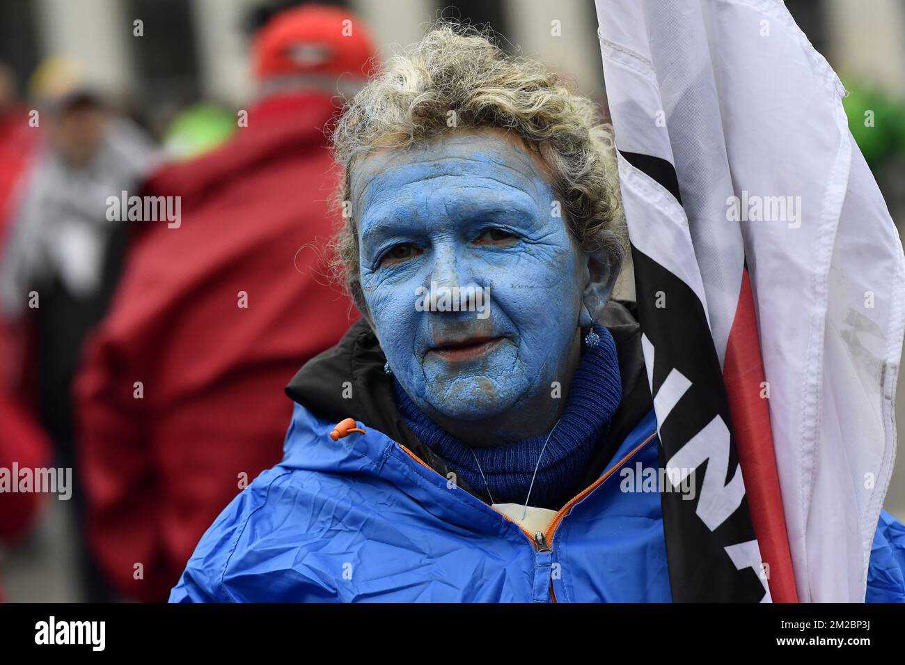 Illustration picture shows a national demonstration organized by trade ...