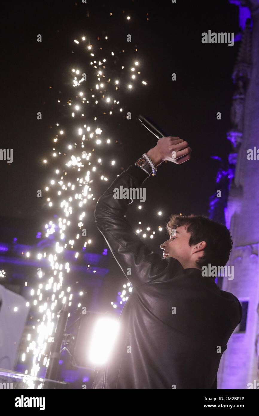 Illustration picture shows a performance of Henri PFR, during an ...