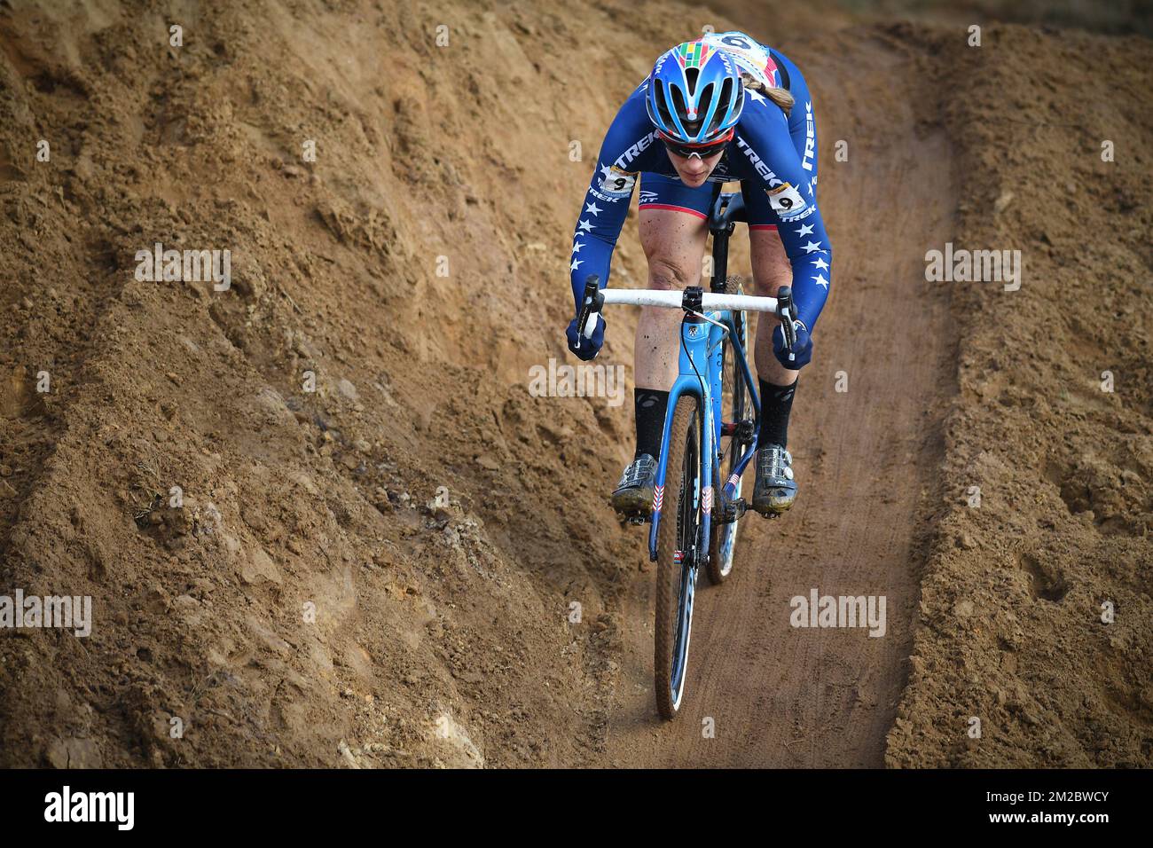 US Katie Compton pictured in action during the Women Elite race of the ...