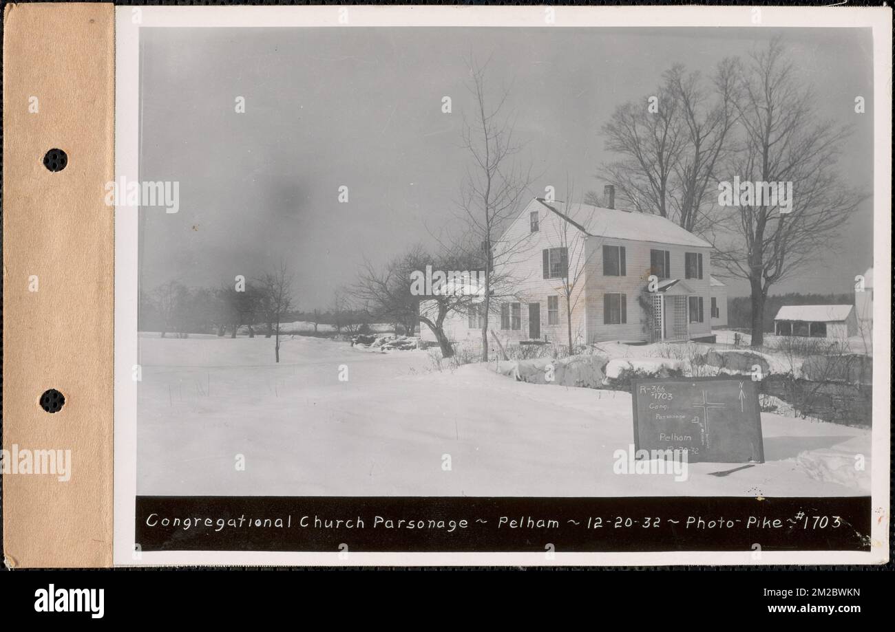 Congregational Church parsonage, house, Pelham, Mass., Dec. 20, 1932 ...