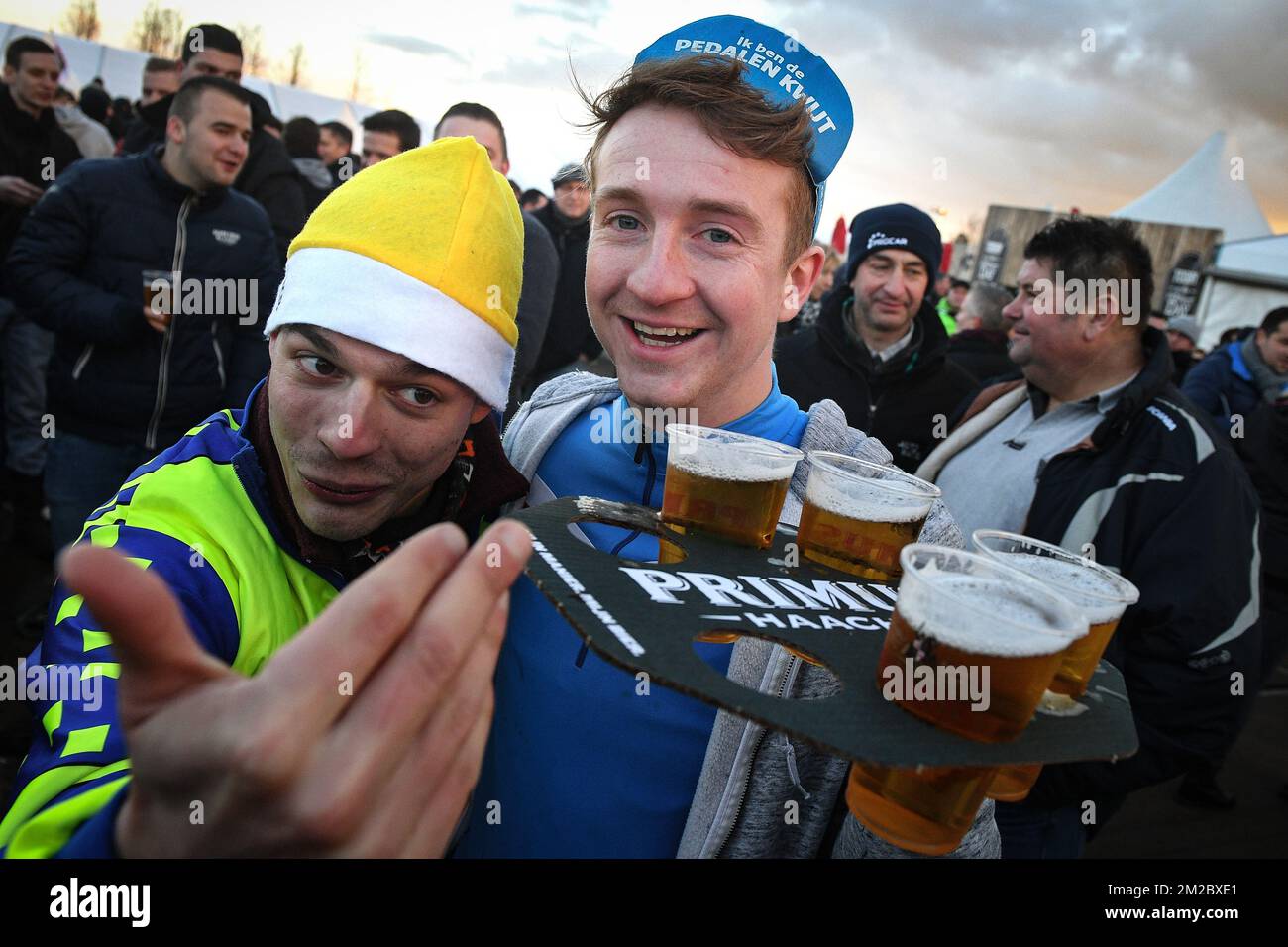 Illustration picture shows fans pictured during the men elite race in ...