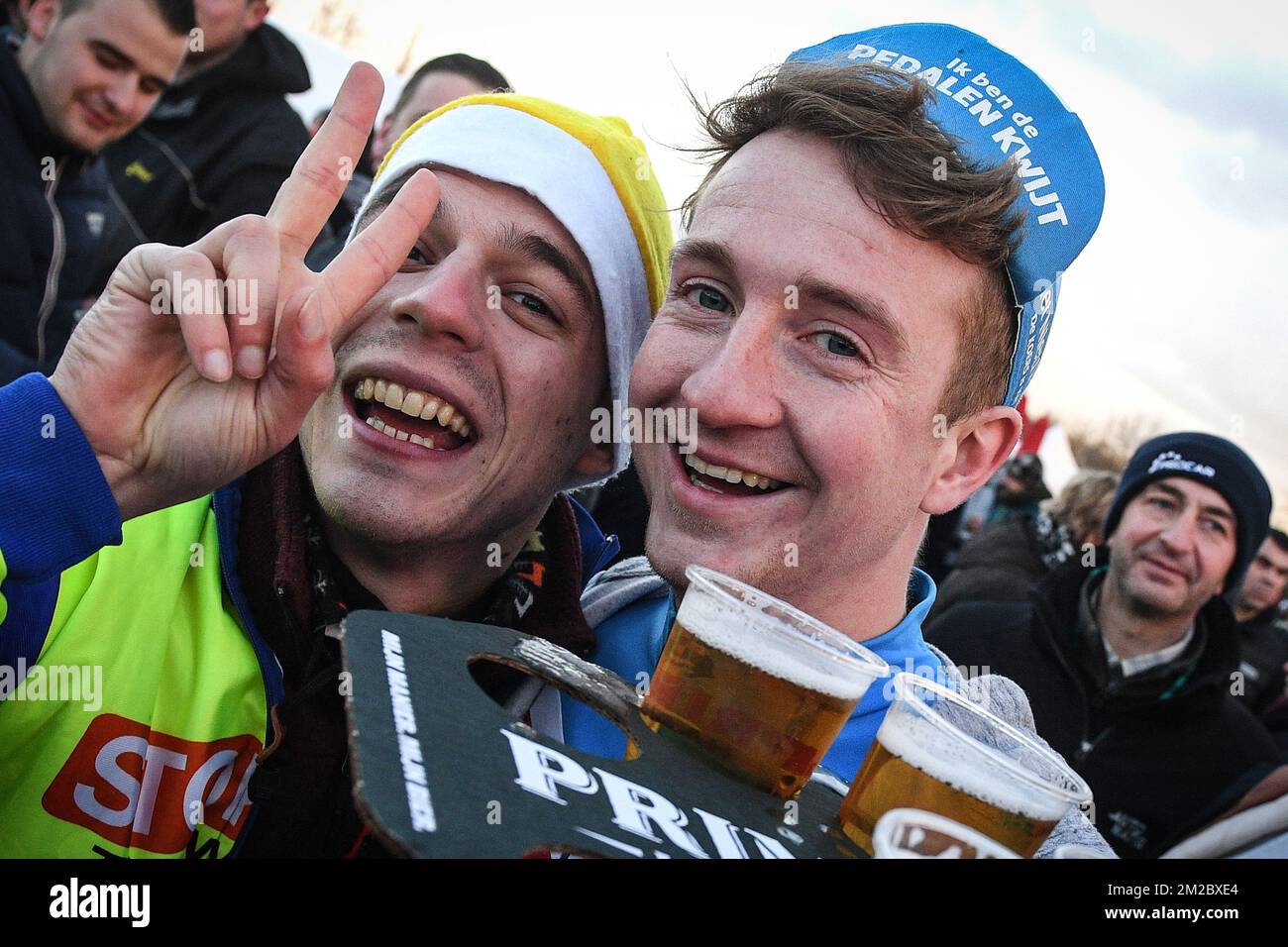 Illustration picture shows fans pictured during the men elite race in ...