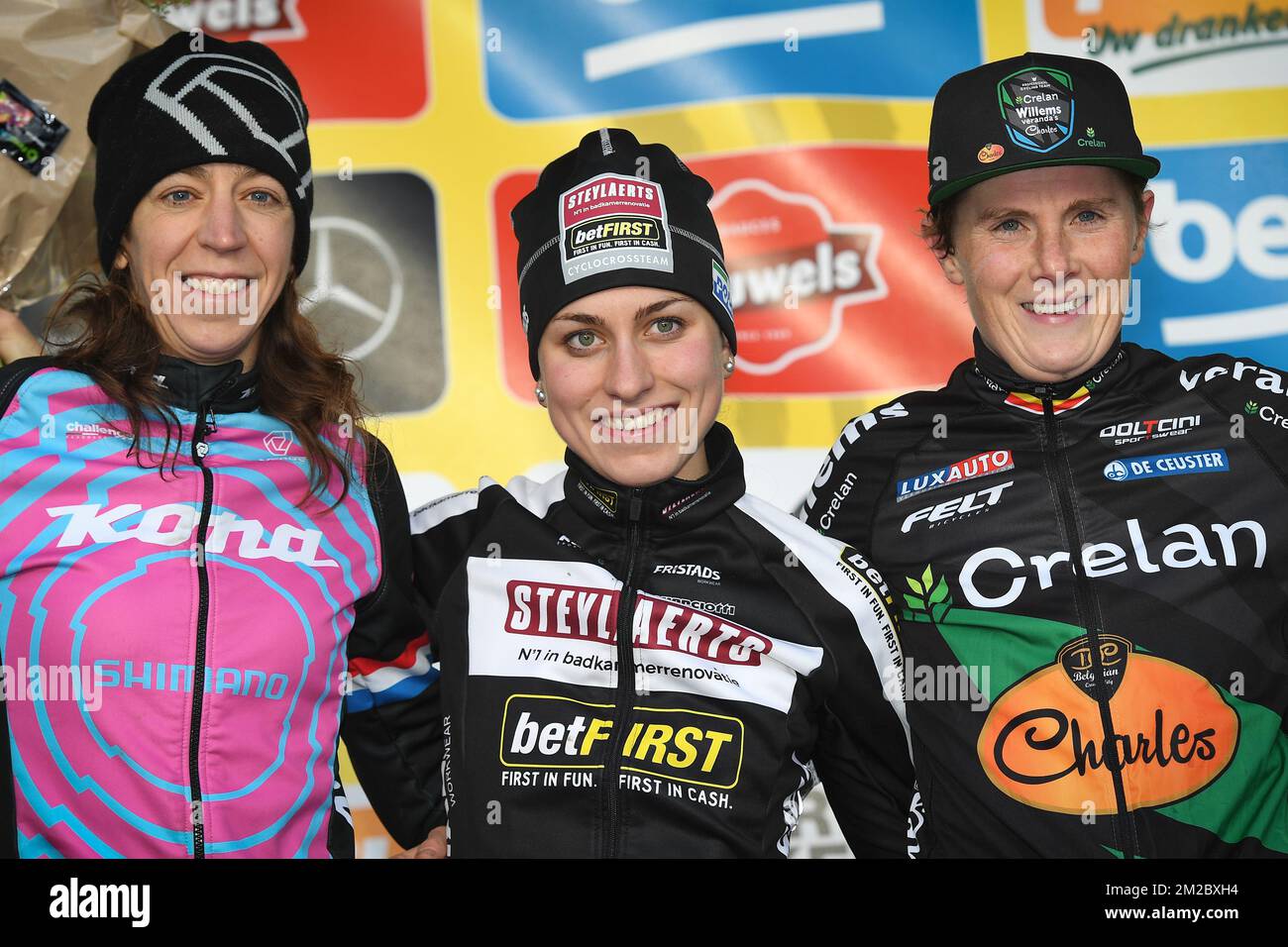 British Helen Wyman, Italian Alice Maria Arzuffi and Belgian Loes Sels ...