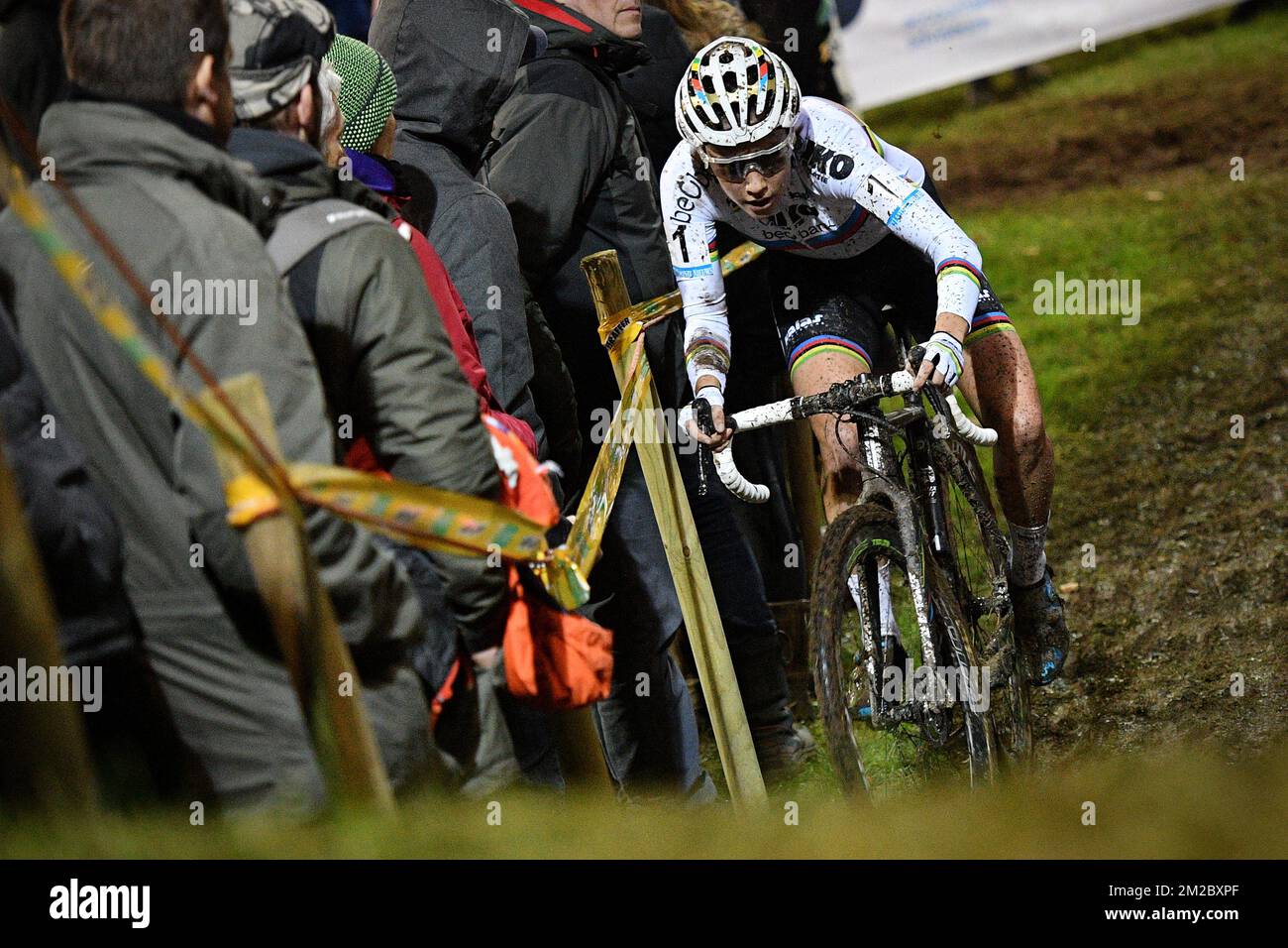 Belgian Sanne Cant pictured in action during the women's race at the ...