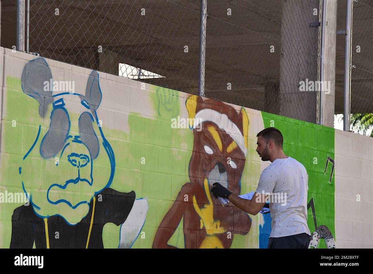 Graphist at work | Graffeur au travail 30/12/2017 Stock Photo - Alamy