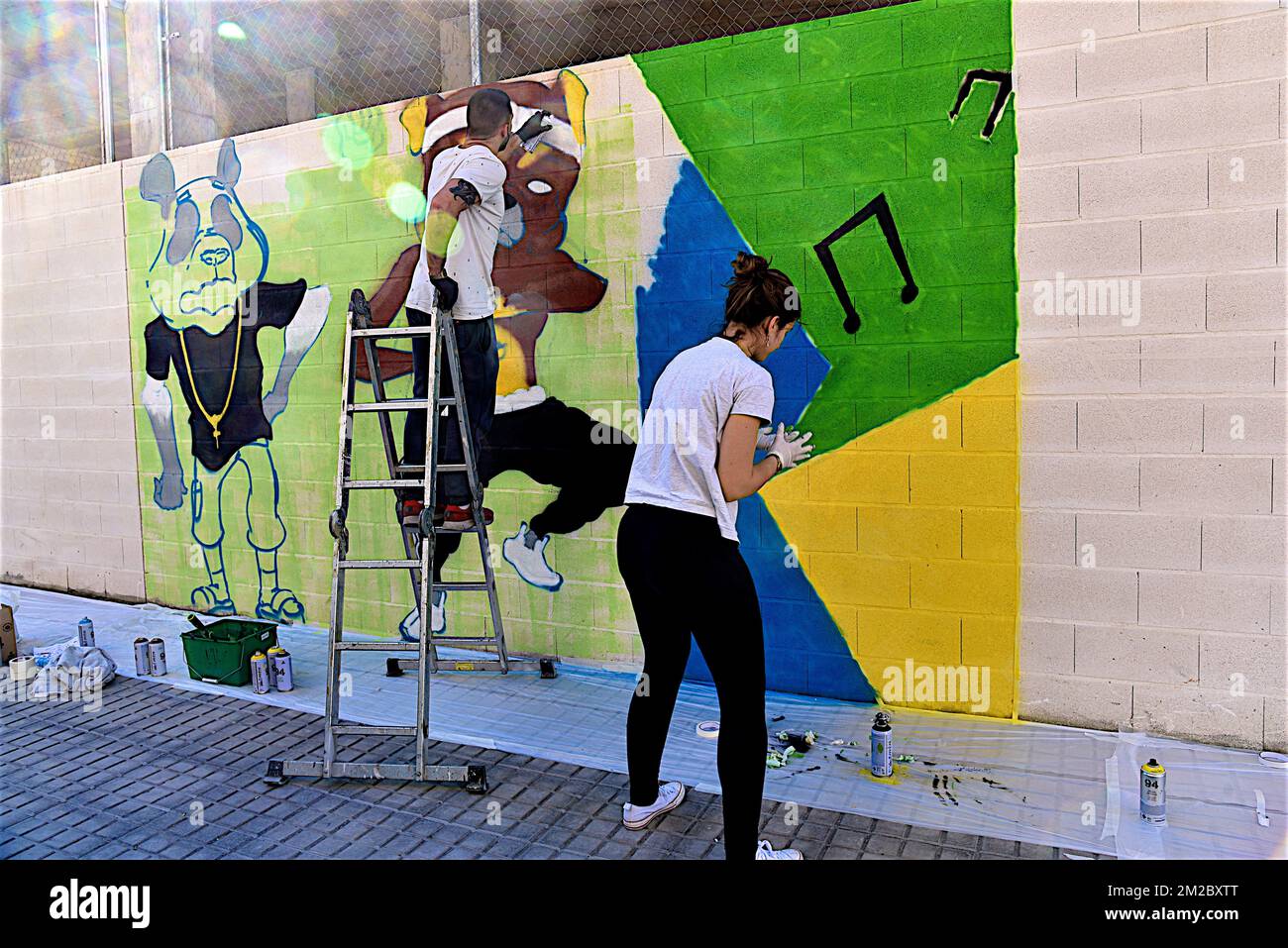 Graphist at work | Graffeur au travail 30/12/2017 Stock Photo - Alamy
