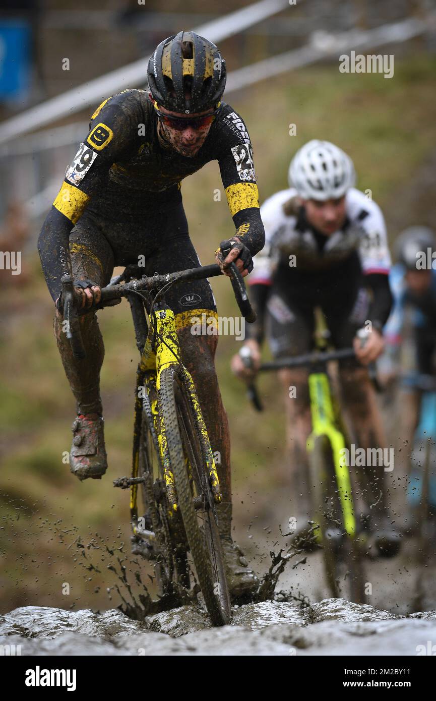 Belgian Andreas Goeman pictured in action during the U23 race of the GP ...