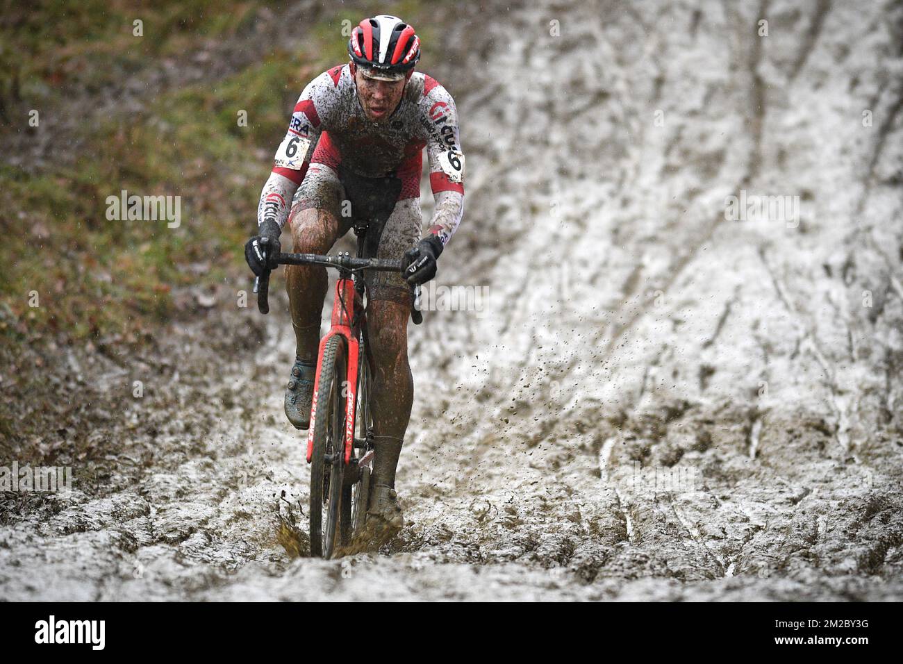 Belgian Laurens Sweeck pictured in action during the men elite race of ...