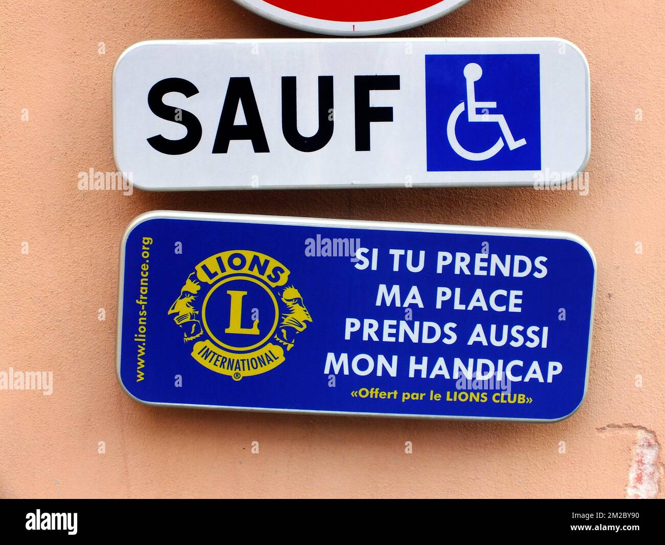 Signage panel | Panneau signalétique stationnement place handicapé 04 ...