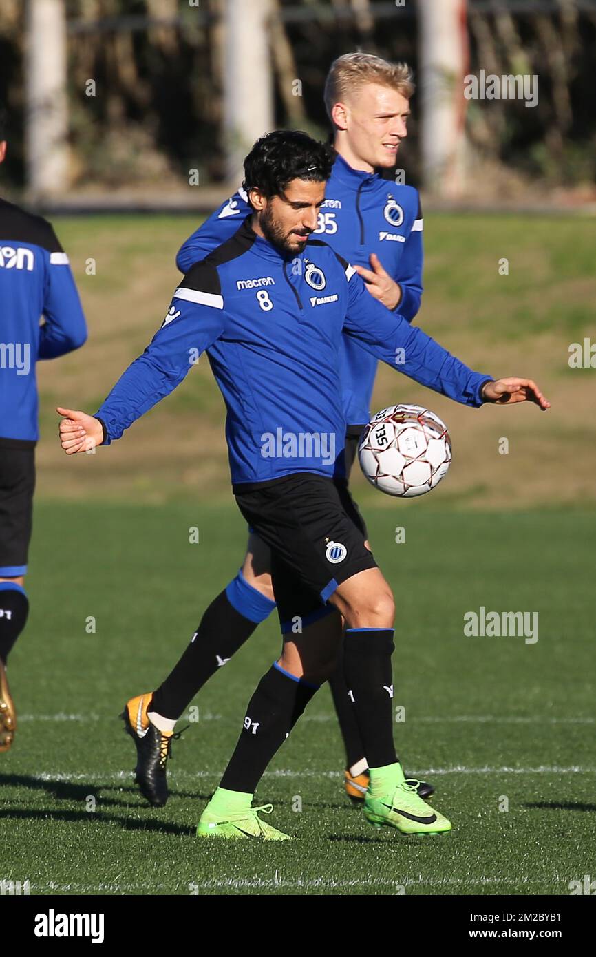 Club's Lior Refaelov pictured on the first day of the winter training ...