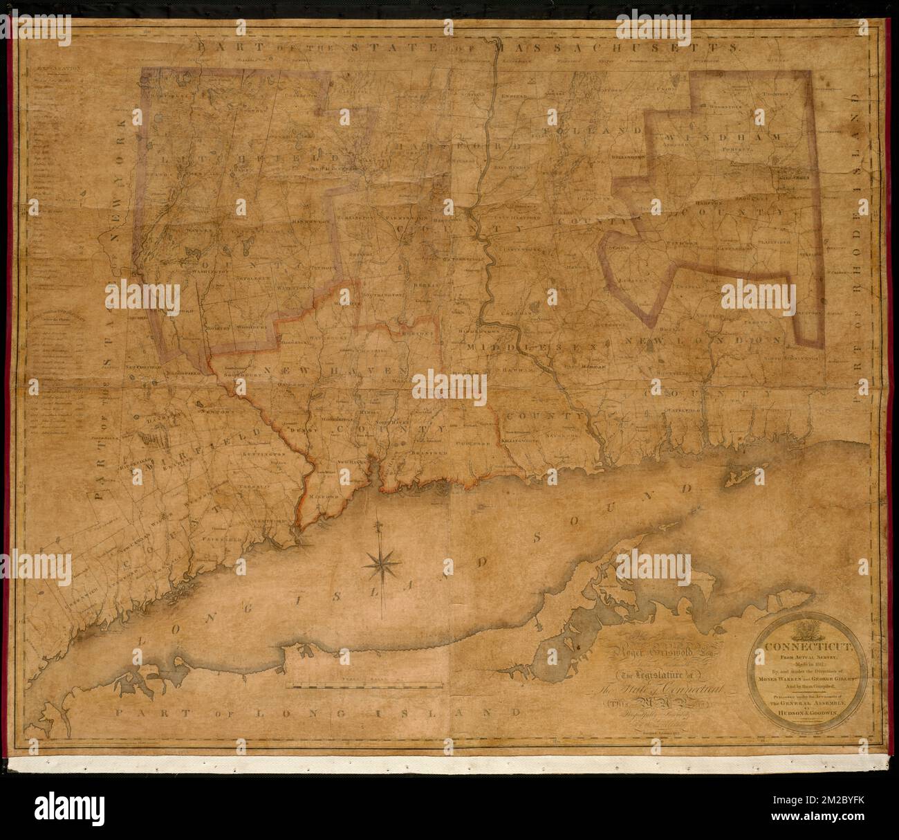 Connecticut, from actual survey , Connecticut, Maps Norman B. Leventhal ...
