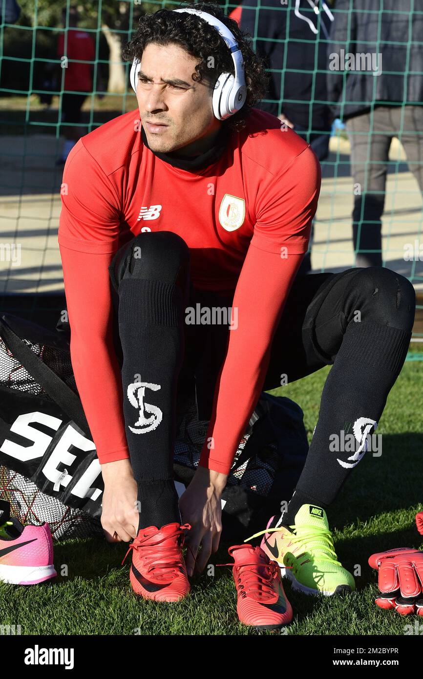 Standard's goalkeeper Guillermo Ochoa pictured during the second day of ...