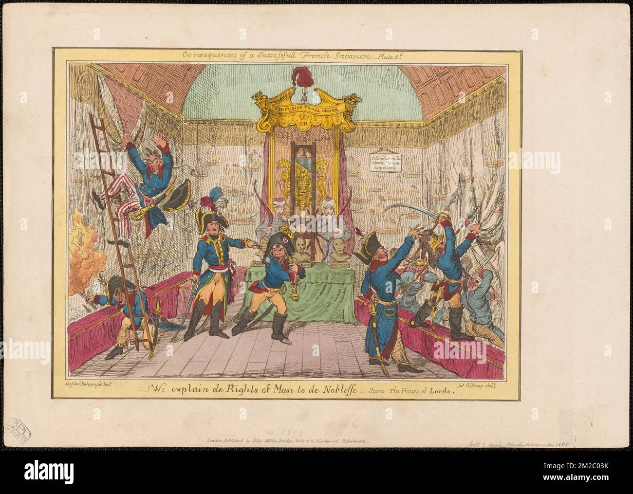 Consequences of a successful French invasion. Plate 2d. We explain de ...