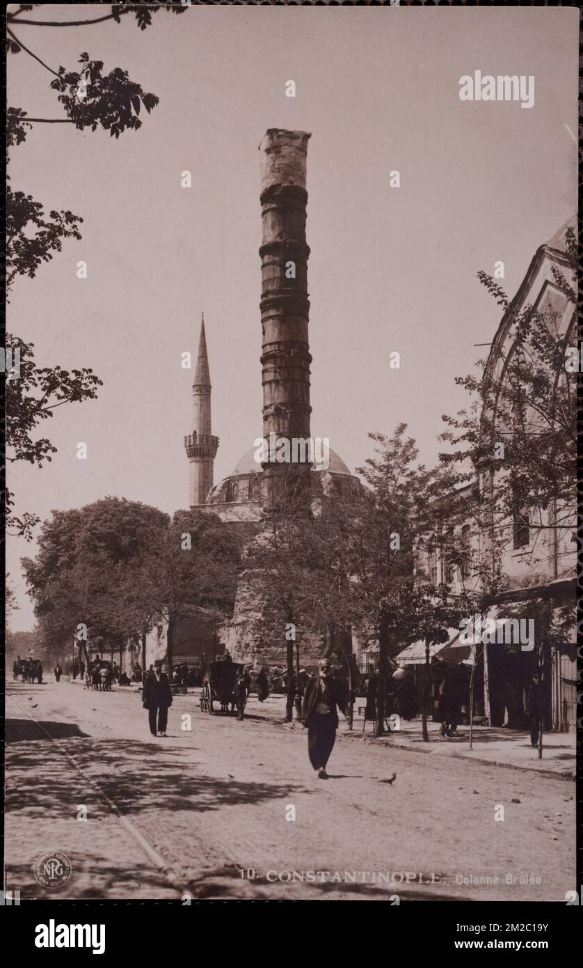 Constantinople. Colonne Brûlée , Monuments & memorials, Columns ...