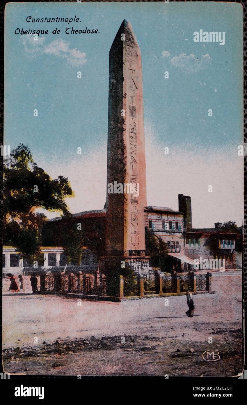 Constantinople. Obelisque de Theodose , Antiquities, Obelisks ...