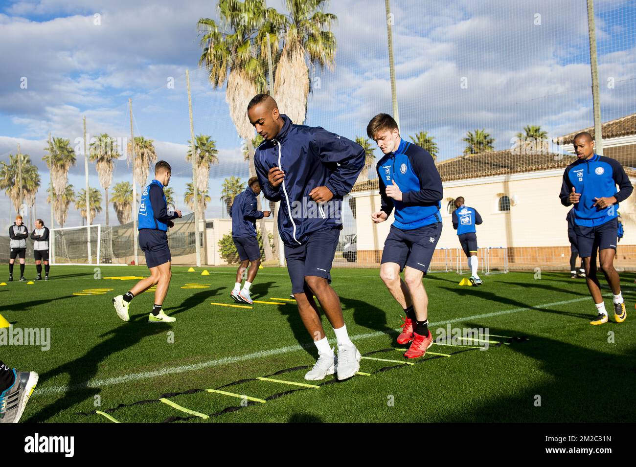 Gent's Lior Einbrom and Gent's Thomas Foket pictured in action during ...