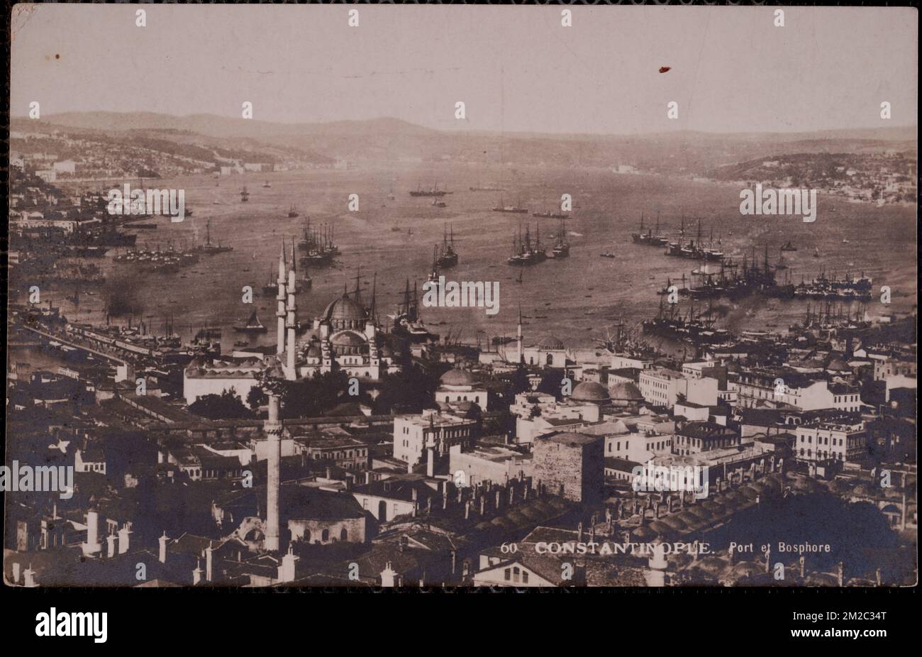 Constantinople. Port et Bosphore , Harbors, Ships, Cities & towns ...