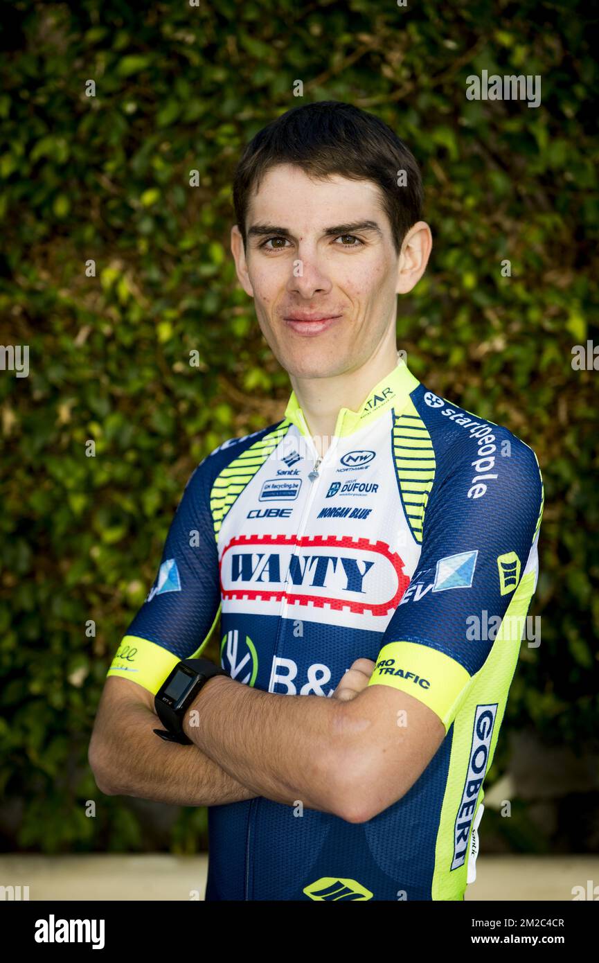 French Guillaume Martin of Wanty-Groupe Gobert poses for the ...