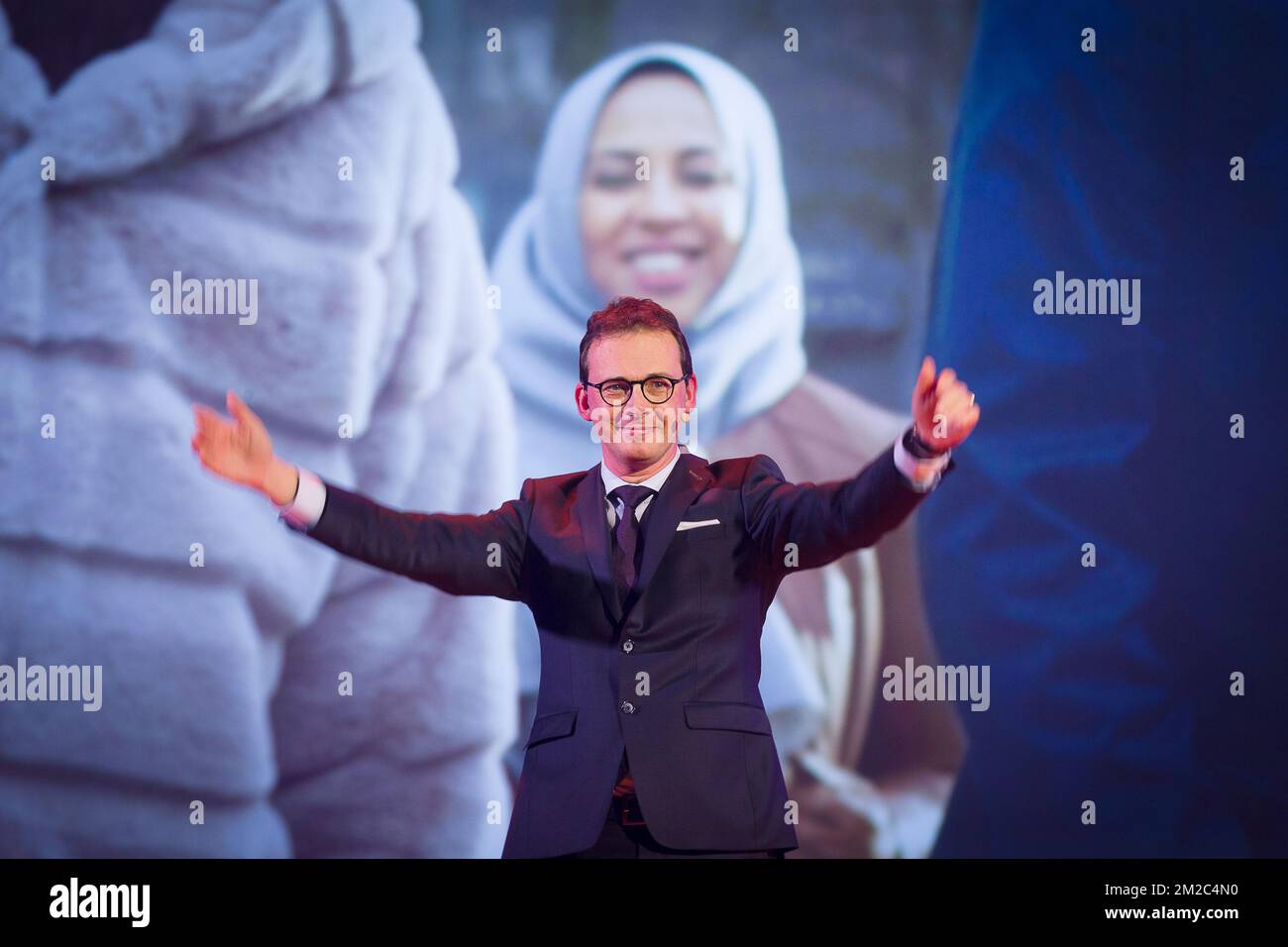 CD&V's Wouter Beke delivers a speech at the New Year's reception of CD ...