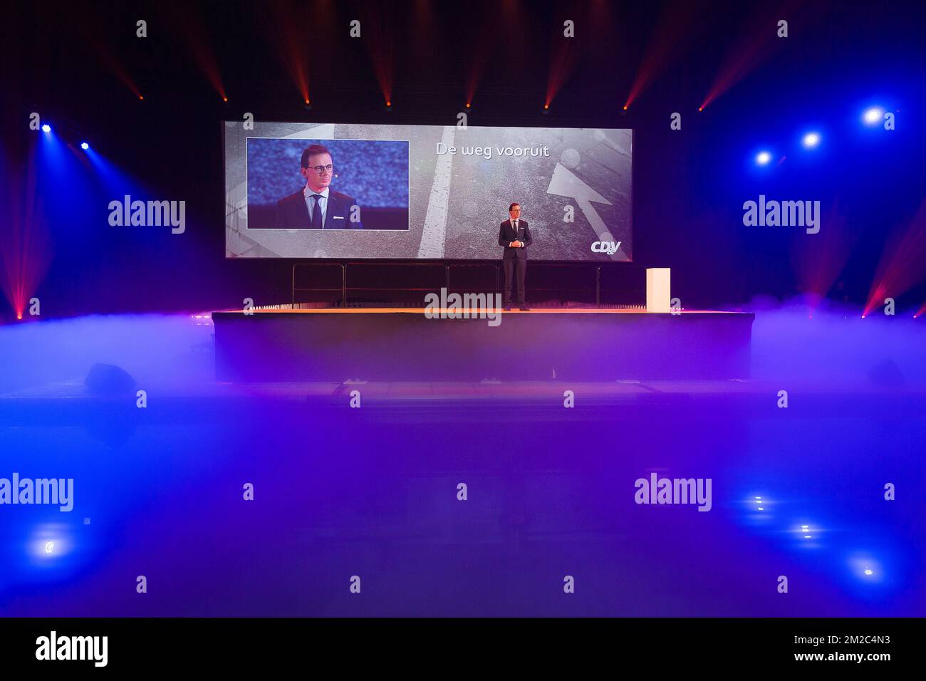 CD&V's Wouter Beke delivers a speech at the New Year's reception of CD ...