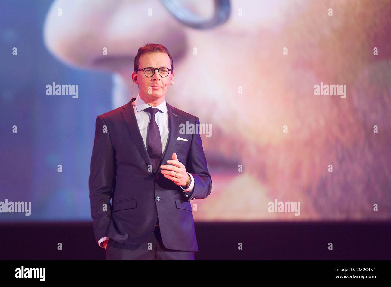 CD&V's Wouter Beke delivers a speech at the New Year's reception of CD ...