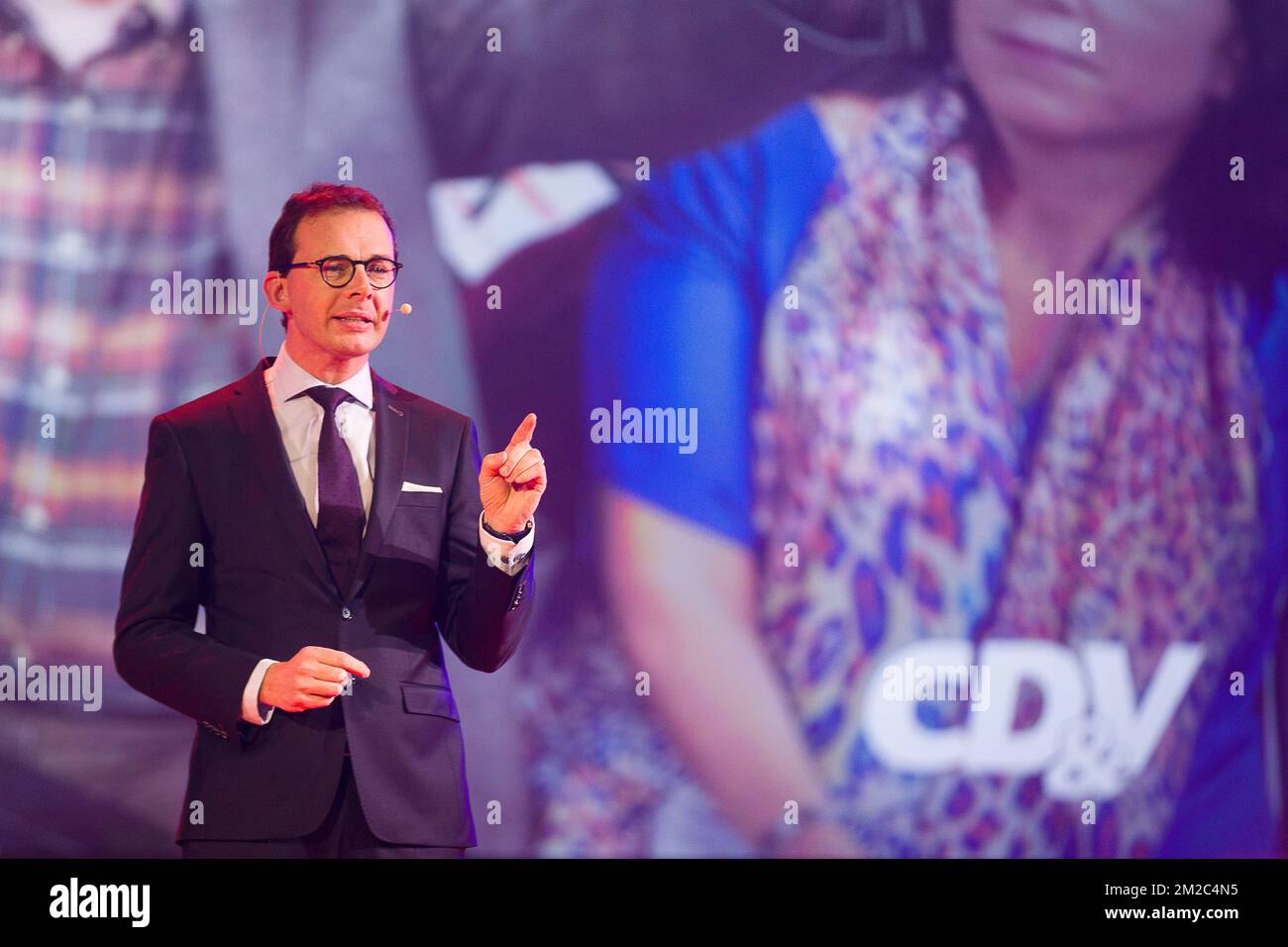 CD&V's Wouter Beke delivers a speech at the New Year's reception of CD ...