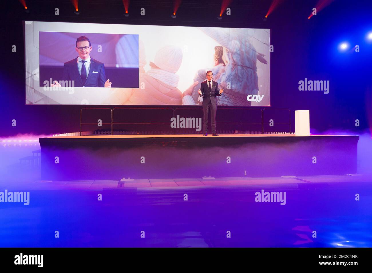 CD&V's Wouter Beke delivers a speech at the New Year's reception of CD ...