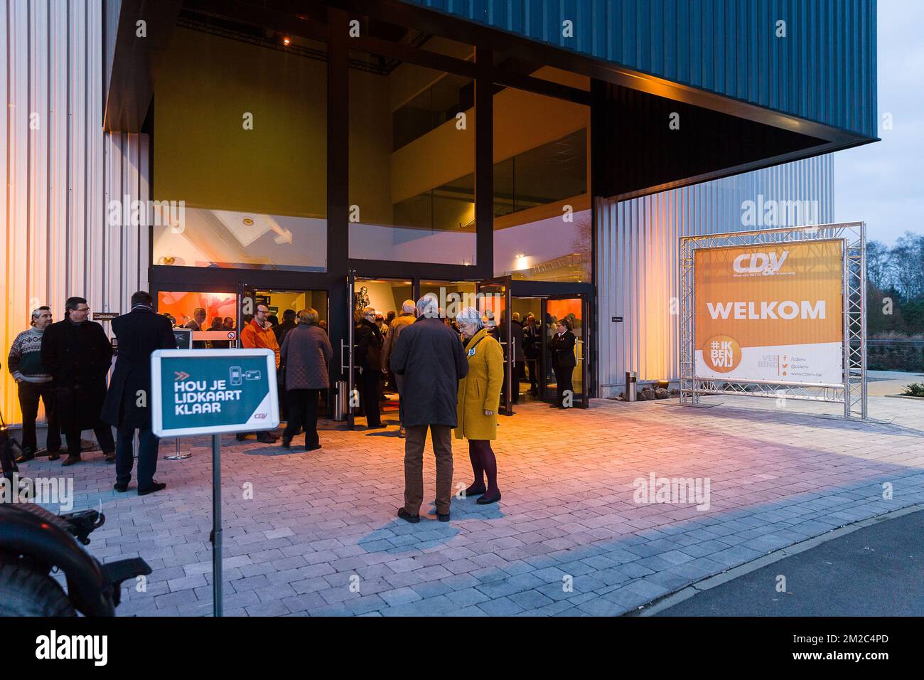 Illustration picture taken during the New Year's reception of CD&V ...