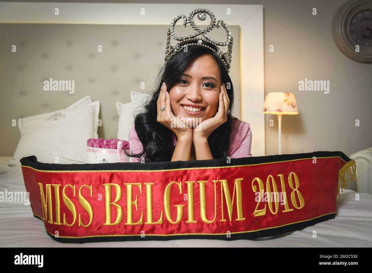 Angeline Flor Pua poses for the photographer, Sunday 14 January 2018 ...