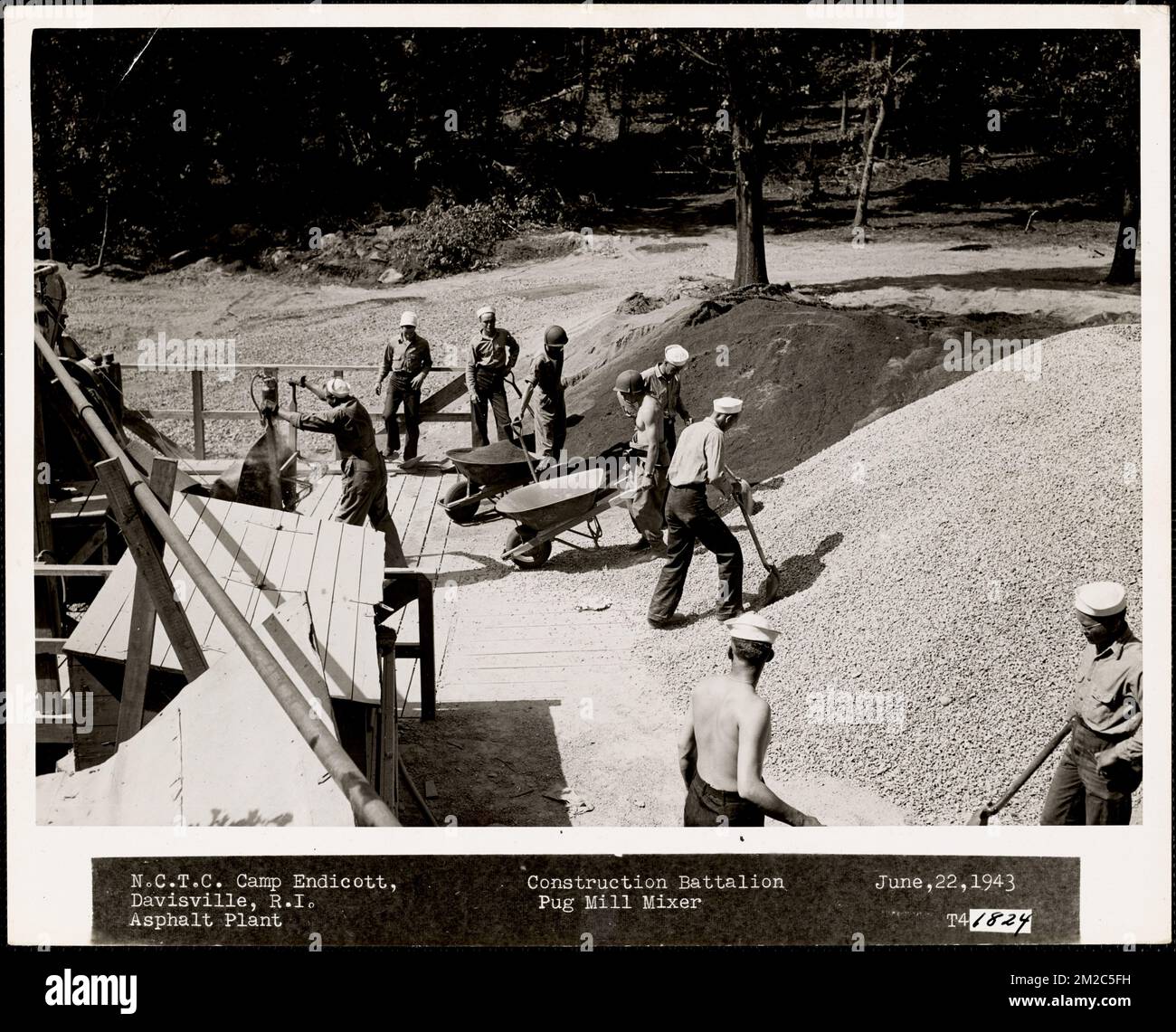 Construction Battalion Pug Mill Mixer , Construction. Photographs of ...