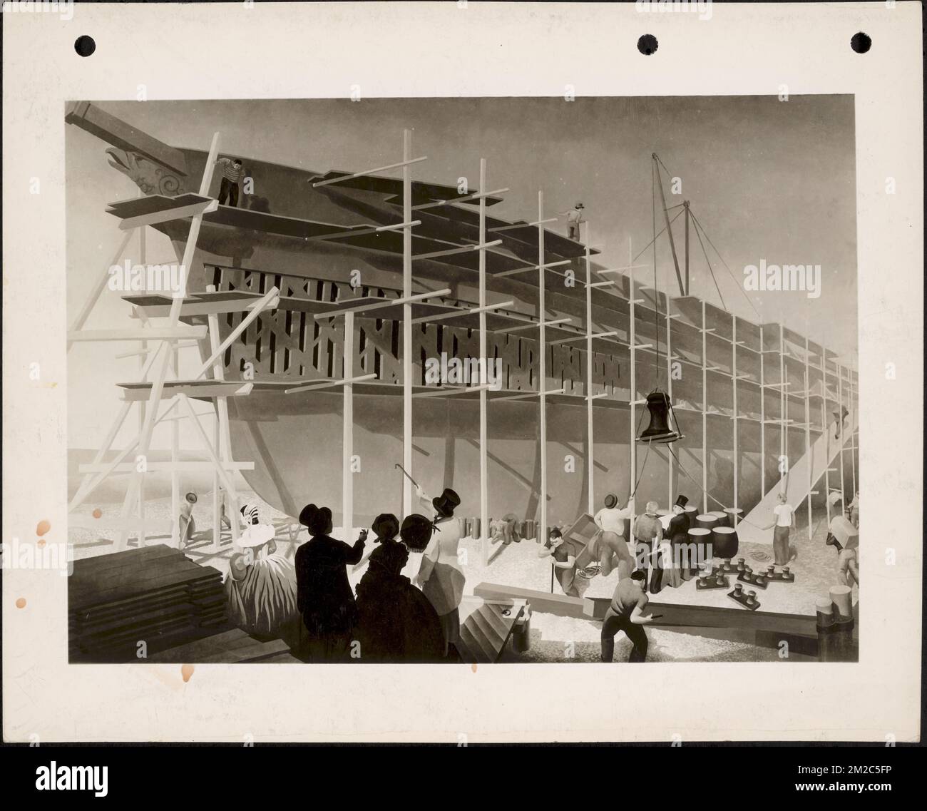 The construction of a clipper ship , Clipper ships, Boat & ship ...