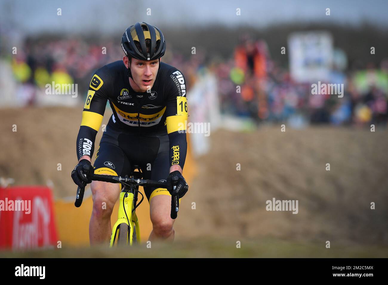 Belgian Daan Soete pictured in action during the men's elite race at ...