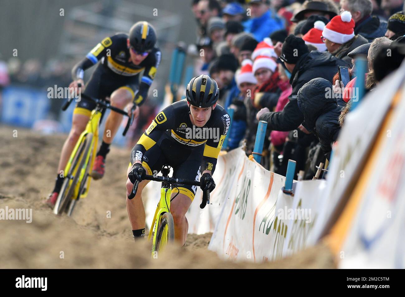 Belgian Toon Aerts and Belgian Daan Soete pictured in action during the ...