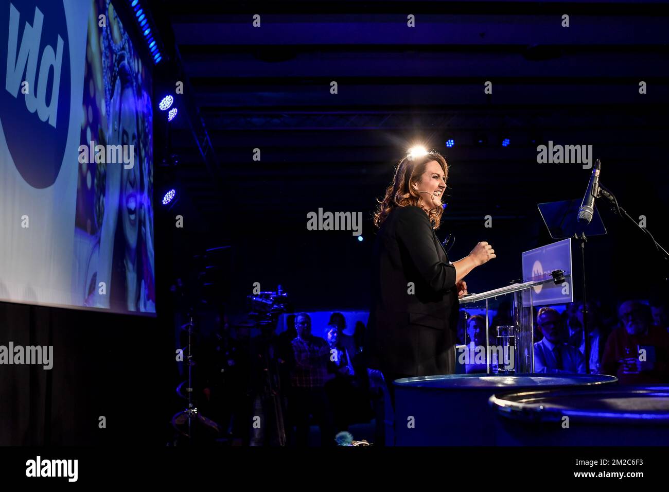 Open Vld chairwoman Gwendolyn Rutten pictured during the new year's ...