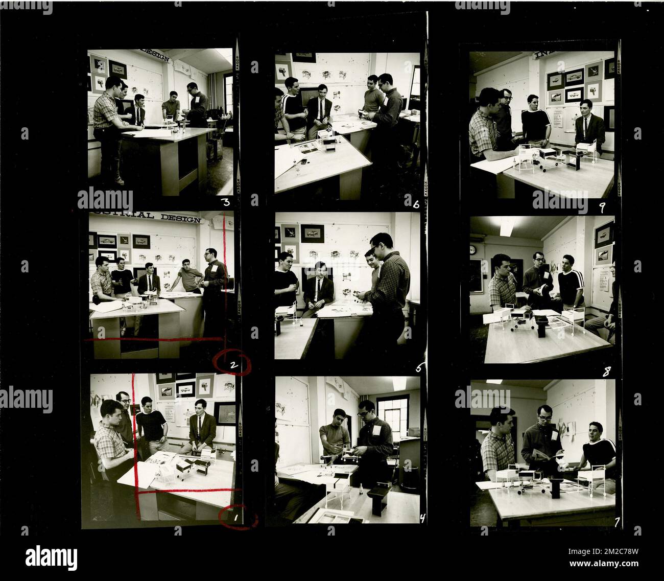 Contact sheet of students in design class , Students, Design, Models ...