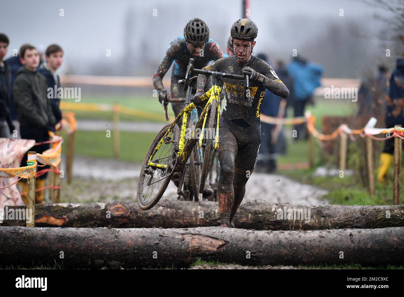 Belgian Andreas Goeman pictured in action during the Kasteelcross ...